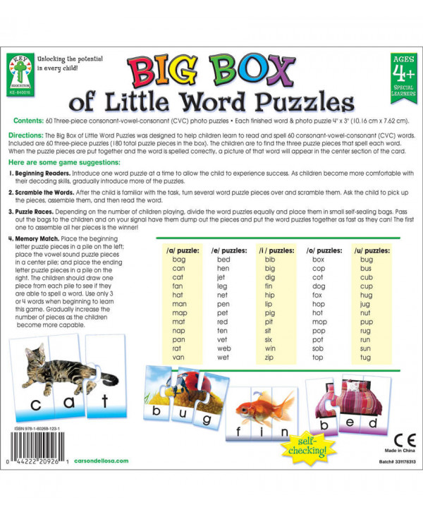 Big Box of Little Word Puzzles Puzzle