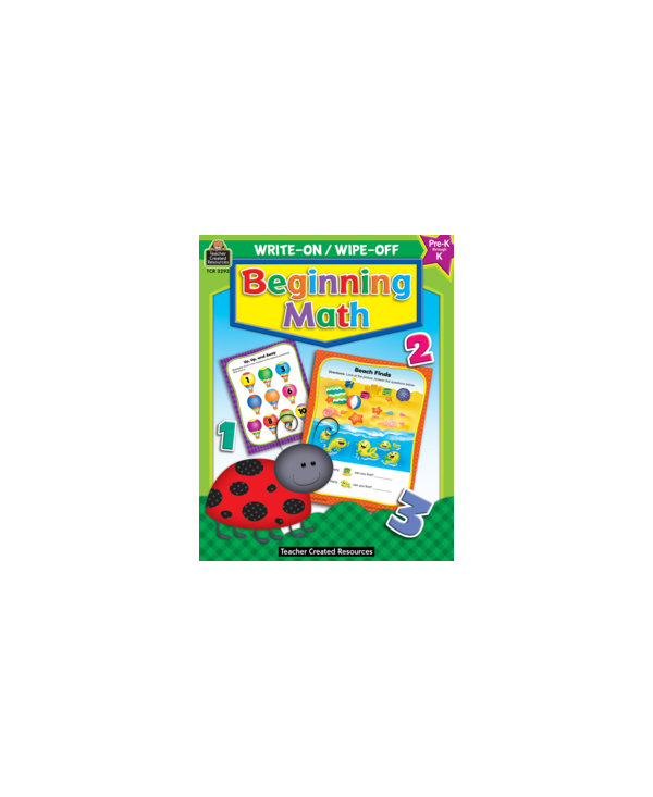 Write-On/Wipe-Off Book: Beginning Math