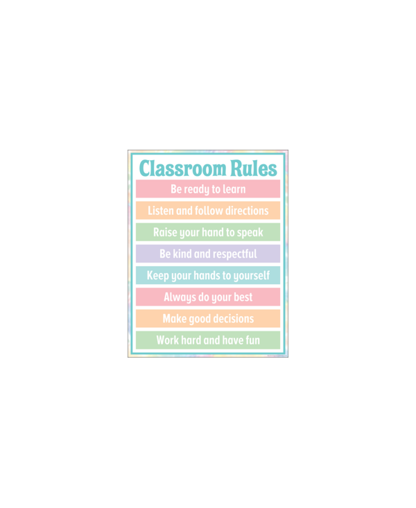 Pastel Pop Classroom Rules Chart