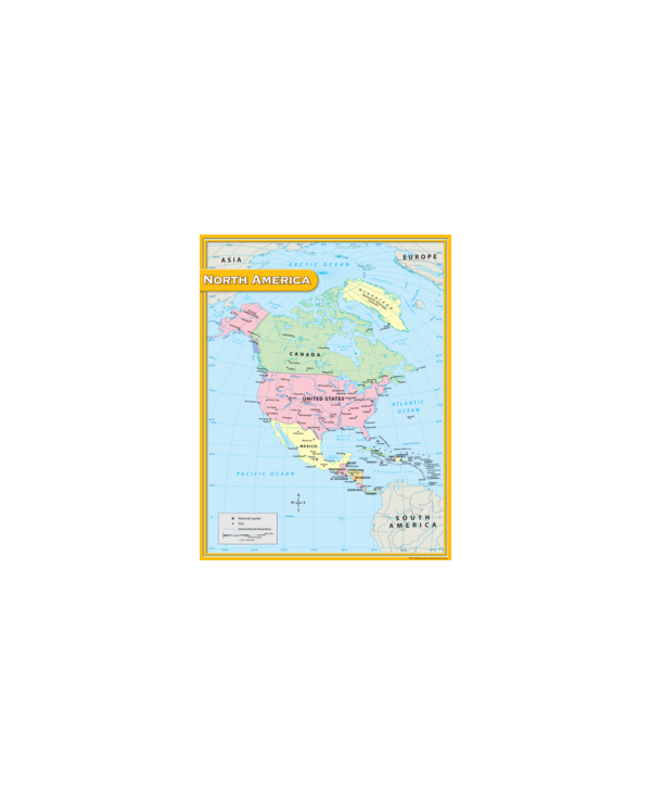 North America Map Chart