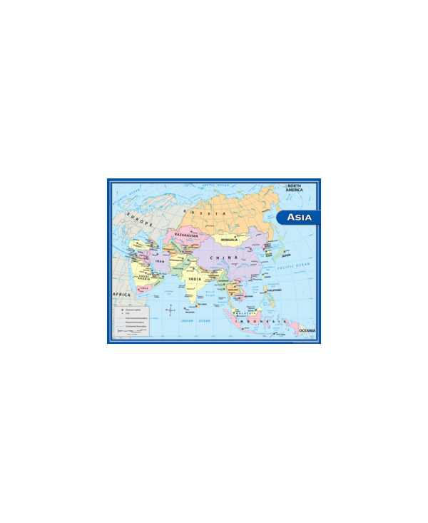 Asia Map Chart