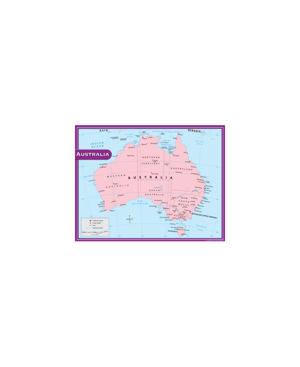 Australia Map Chart