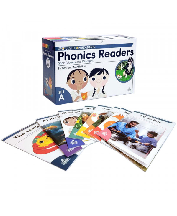 Phonics Readers Set A, Short Vowels and Digraphs Readers Set Grade K-2