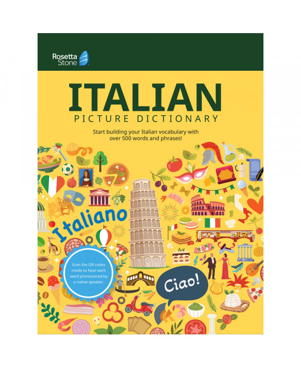 Rosetta Stone Italian Picture Dictionary Reference Book Grade P-12 ...