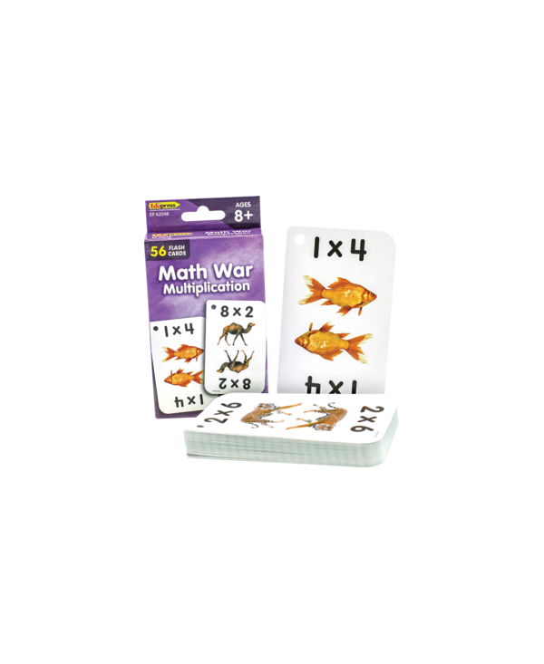 Math War Multiplication Flash Cards