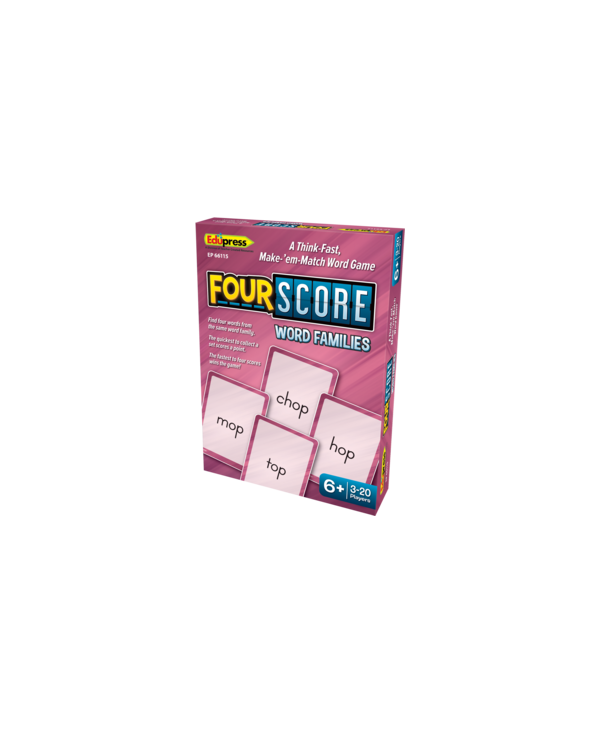 Four Score Card Game: Word Families