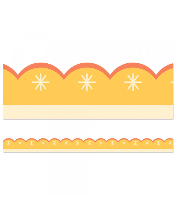 Enchanting Gold Scalloped Bulletin Board Borders