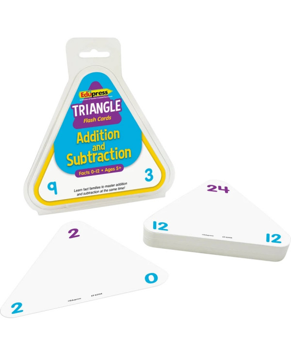 Addition and Subtraction Triangle Flash Cards
