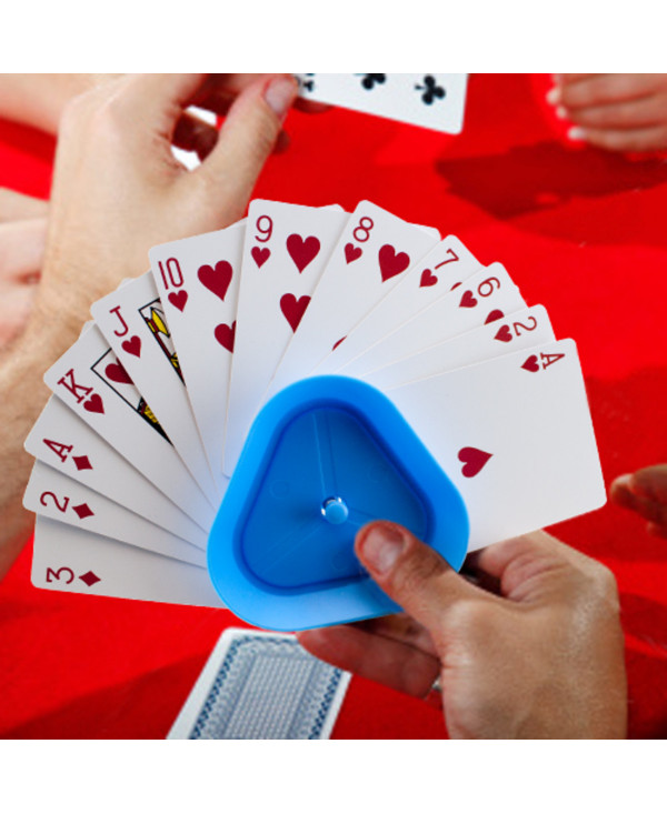 Triangle-Shaped Hands-Free Playing Card Holders Set Of 4