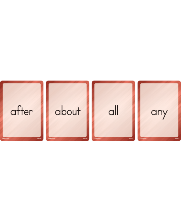 Four Score Card Game Sight Words