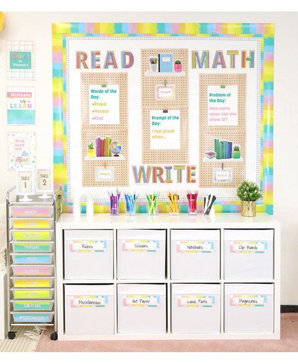 Subject Pegboards Bulletin Board Set