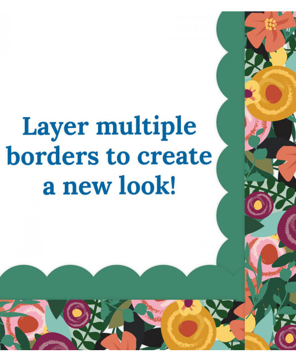 Jade Green Scalloped Bulletin Board Borders