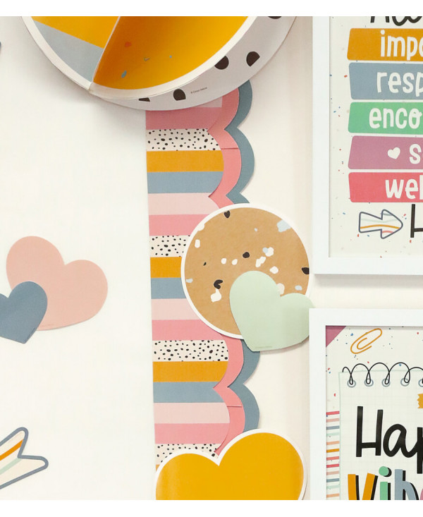 Stripes Scalloped Bulletin Board Borders
