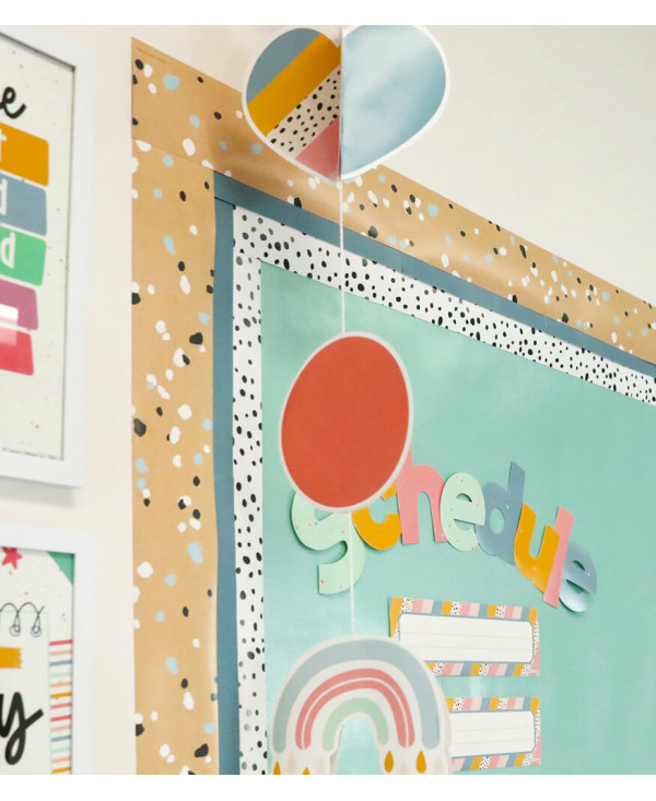 Black Dots Straight Bulletin Board Borders