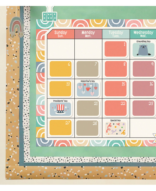 We Belong Calendar Bulletin Board Set