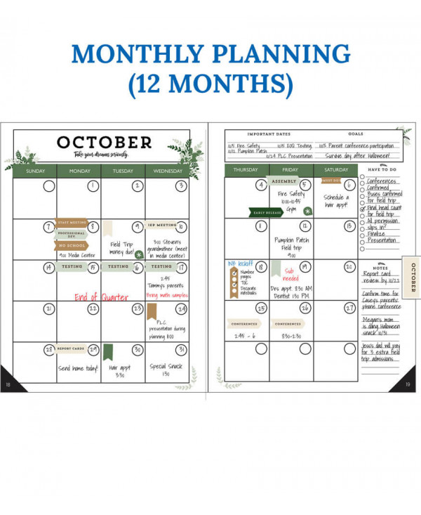 Farmhouse Teacher Planner