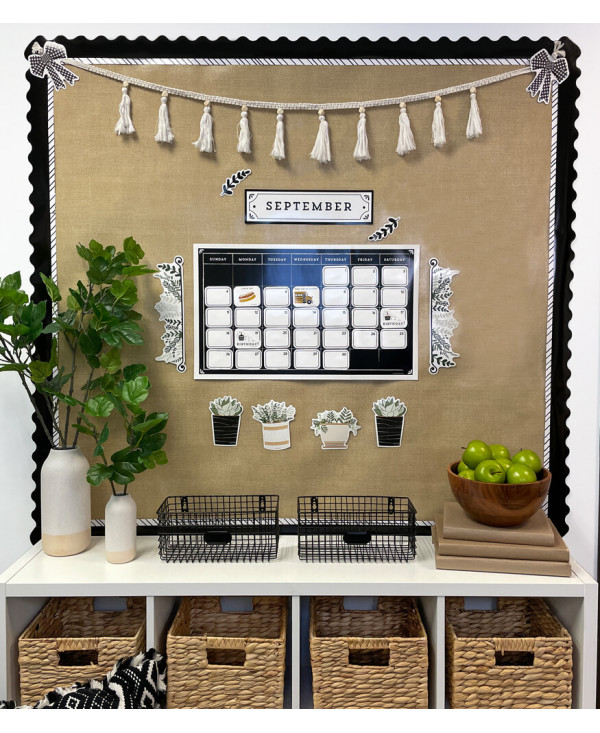 Farmhouse Calendar Bulletin Board Set