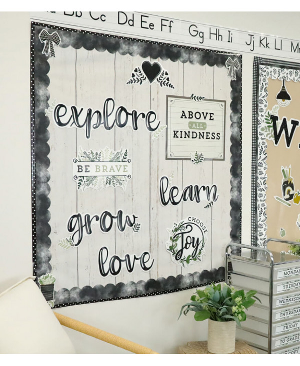 Farmhouse Motivational Signs Bulletin Board Set