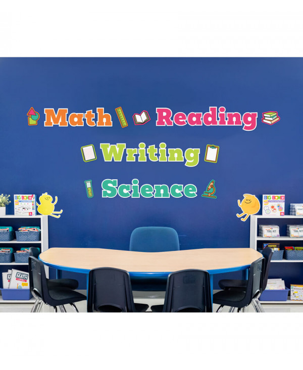 Wall Signs for Core Subjects Bulletin Board Set